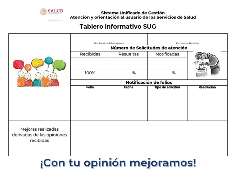 Tablero Informativo SUG | PDF