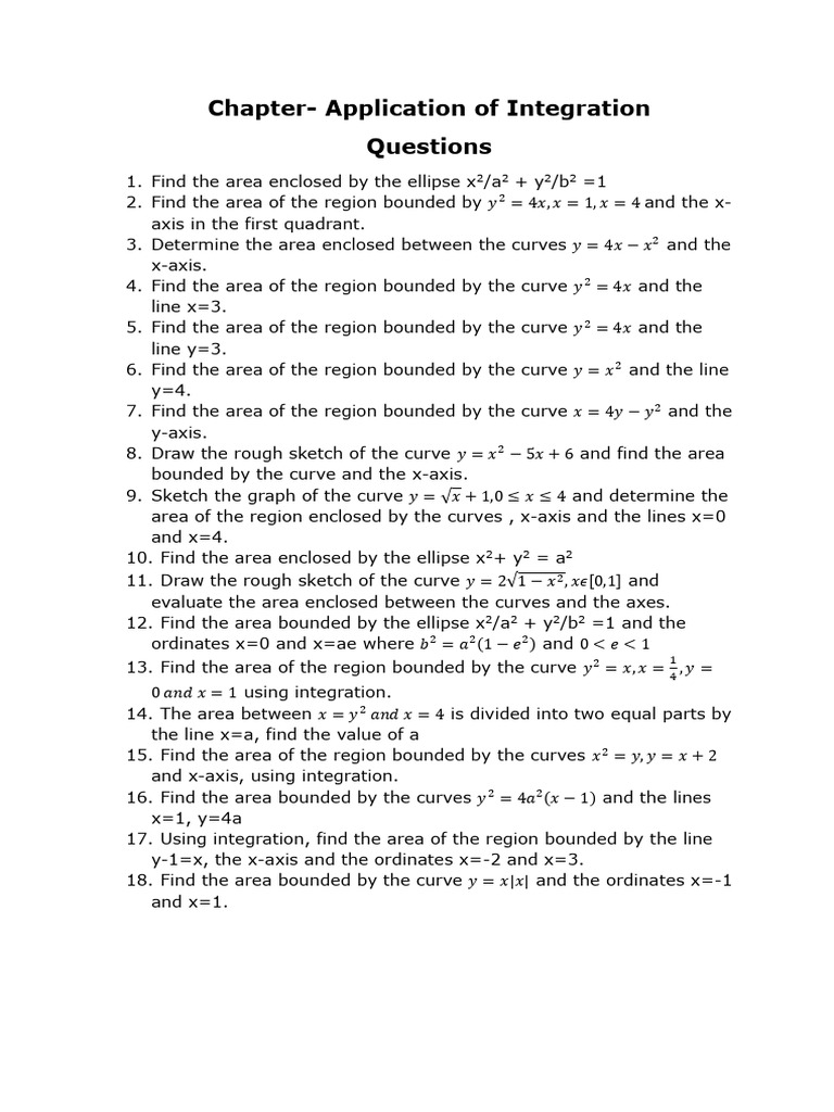 Ch-8-Application of Integration | PDF