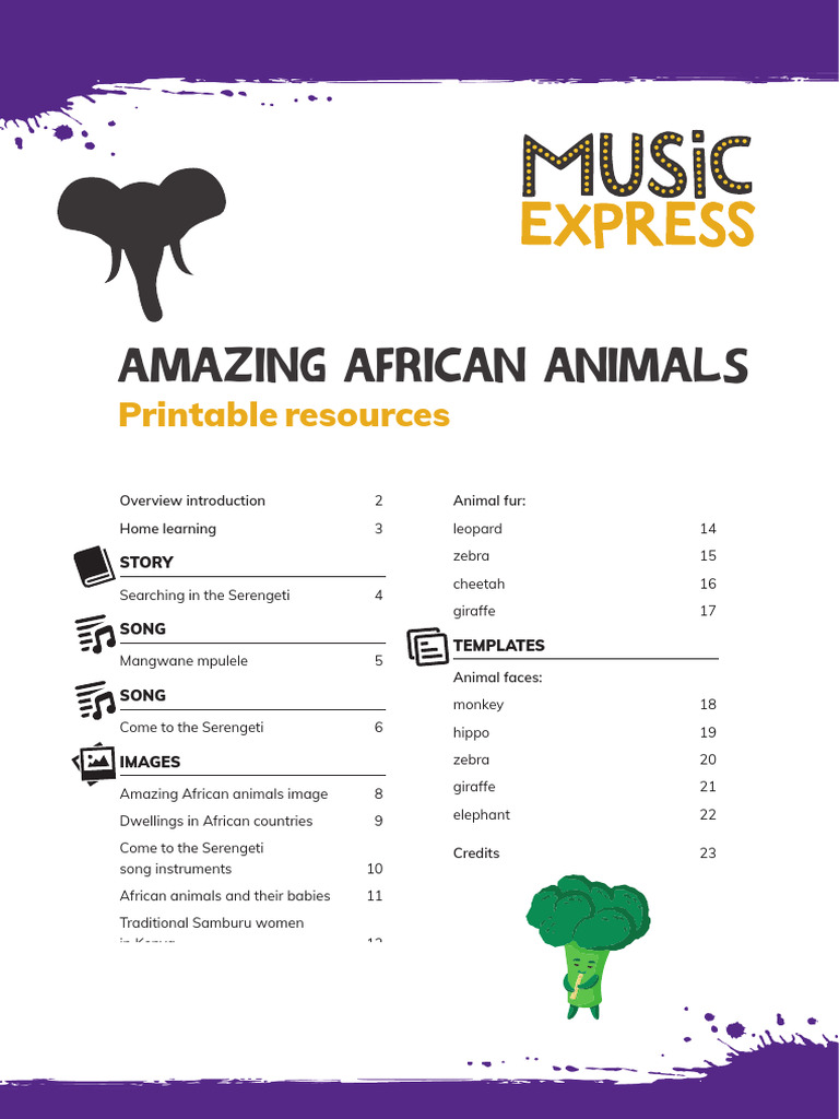 778068EYFS Unit Overview - Amazing African Animals | PDF | Mammals Of ...