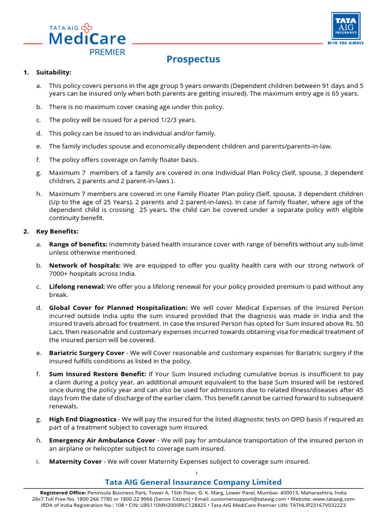Medicare Premier Prospectus | PDF | Insurance | Vaccines