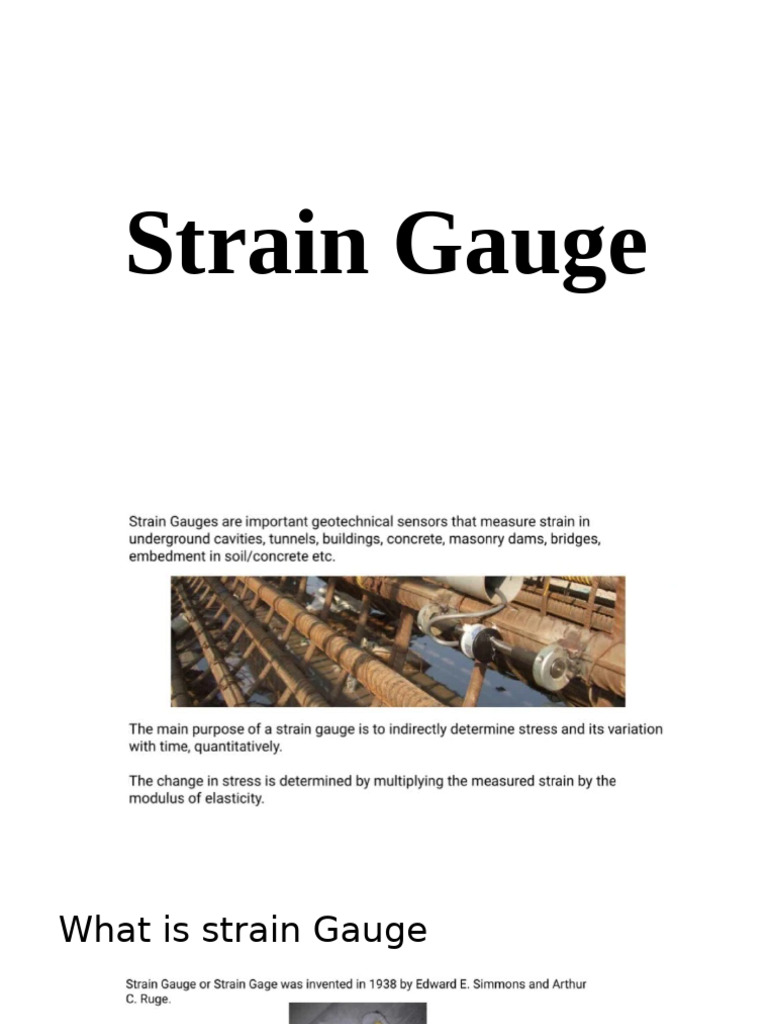 Strain Gauge | PDF