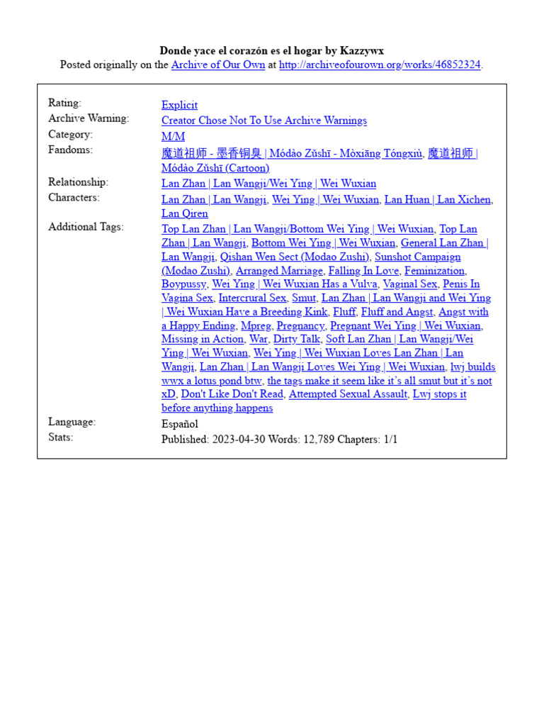 Donde Yace El Corazon Es El Hogar | PDF