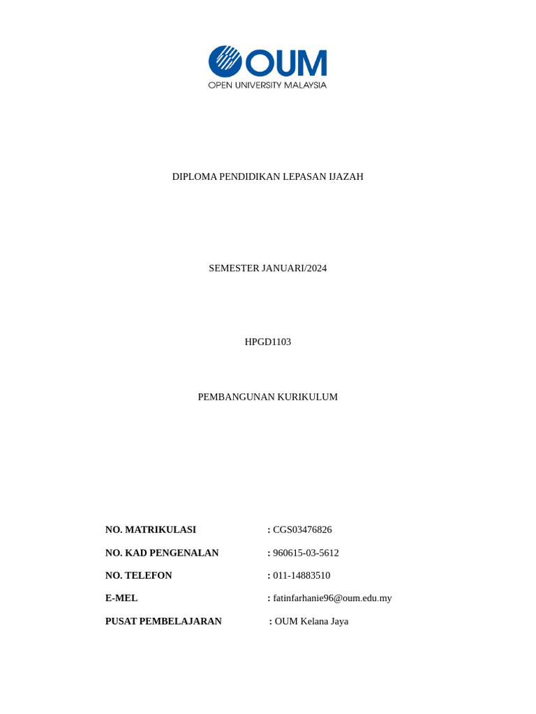 Esaimen Dpli Oum | PDF