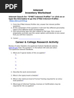 Career Path Chart and Reflection Guide | PDF