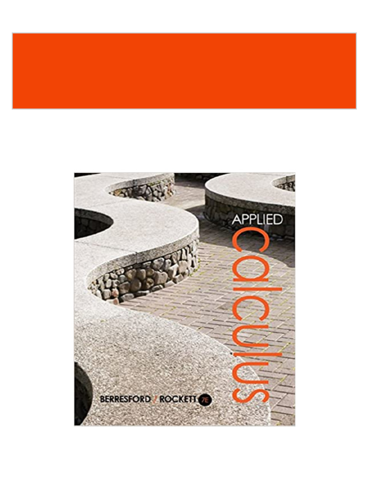 Solution Manual For Applied Calculus 7th Edition Berresford Rockett 1305085310 9781305085312 All ...
