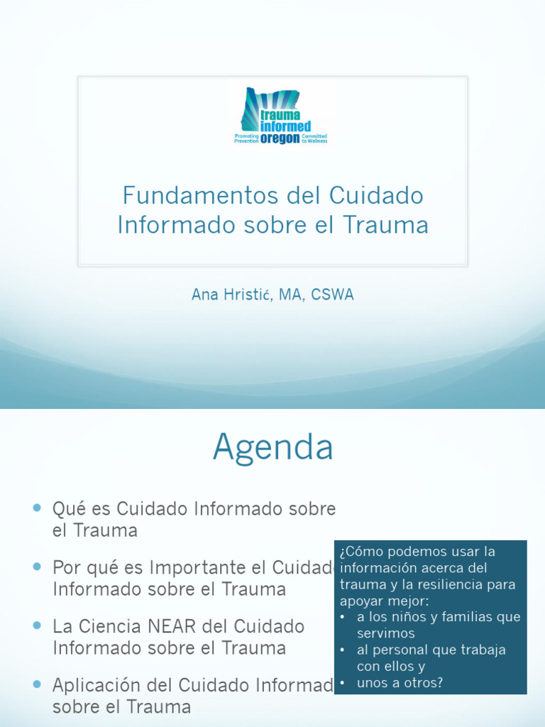 Foundations-of-Trauma-Informed-Care-Spanish | PDF | Trauma psicólogico ...