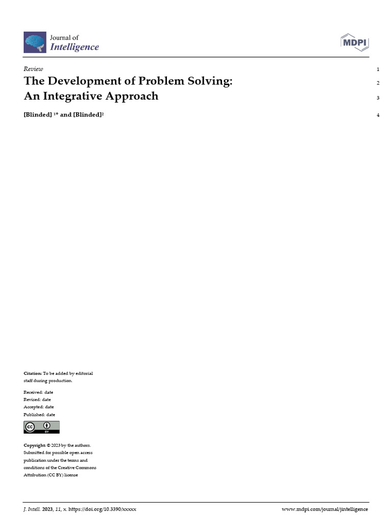 JoI - Manus - REVISED FINAL | PDF | Working Memory | Executive Functions