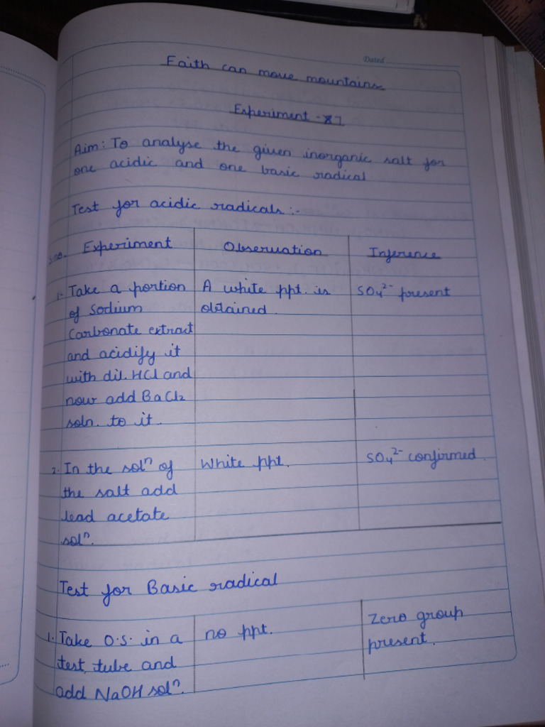 Chemistry Practical Exp.7-8 | PDF