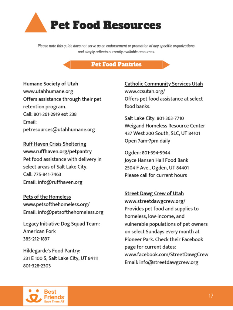 Best Friends SLC Pet Resource Guide | PDF | Utah