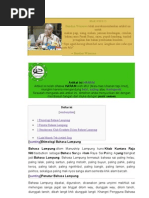 Kamus Bahasa Palembang Halus Kasar | PDF