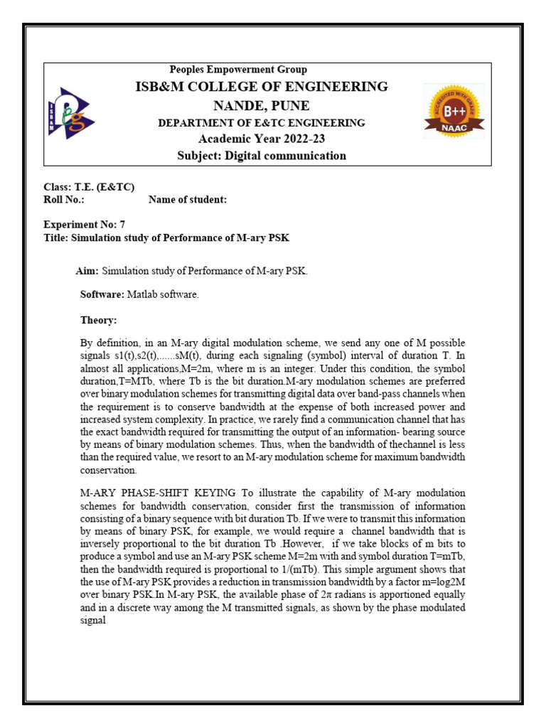 DC Lab Manual Simulation Experiments | PDF | Modulation | Phase (Waves)