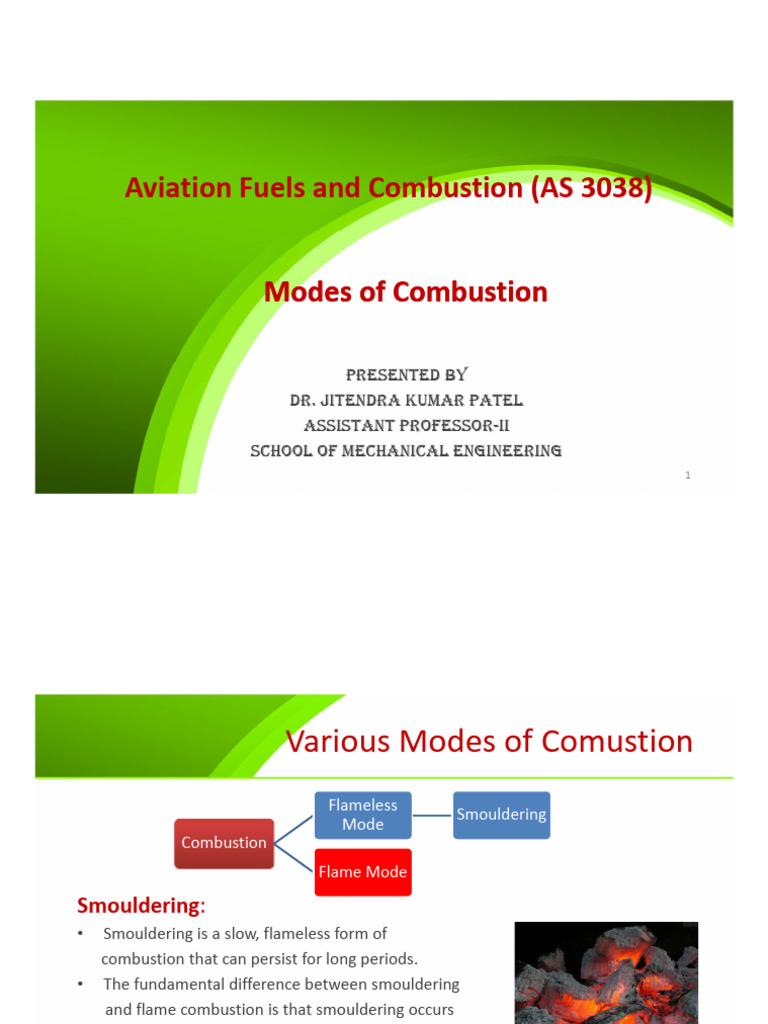Lecture-3 - Modes of Combustion | PDF | Combustion | Process Engineering