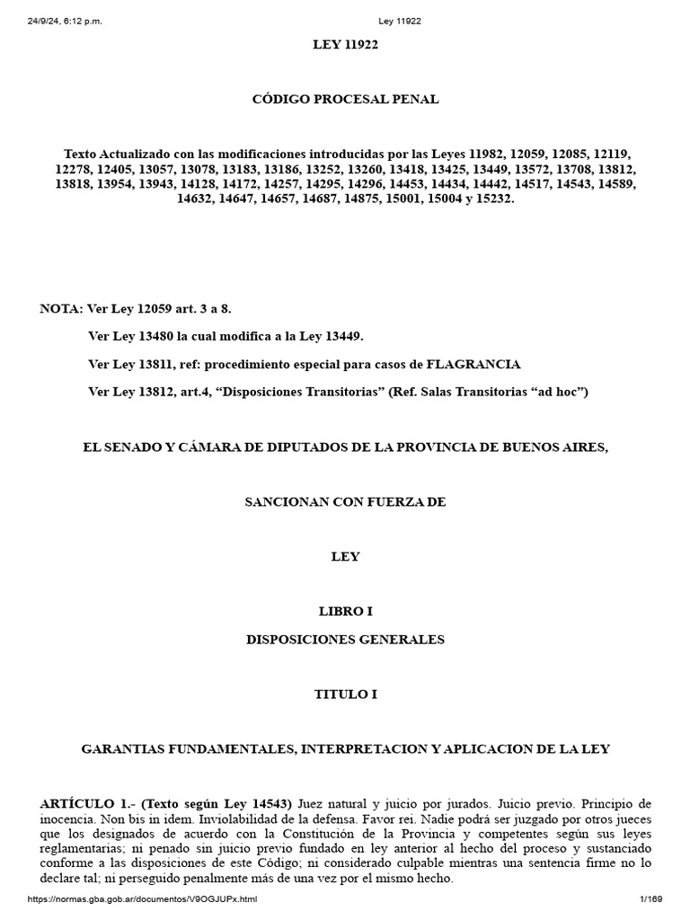 Ley 11922 | PDF | Fiscal | Judicaturas
