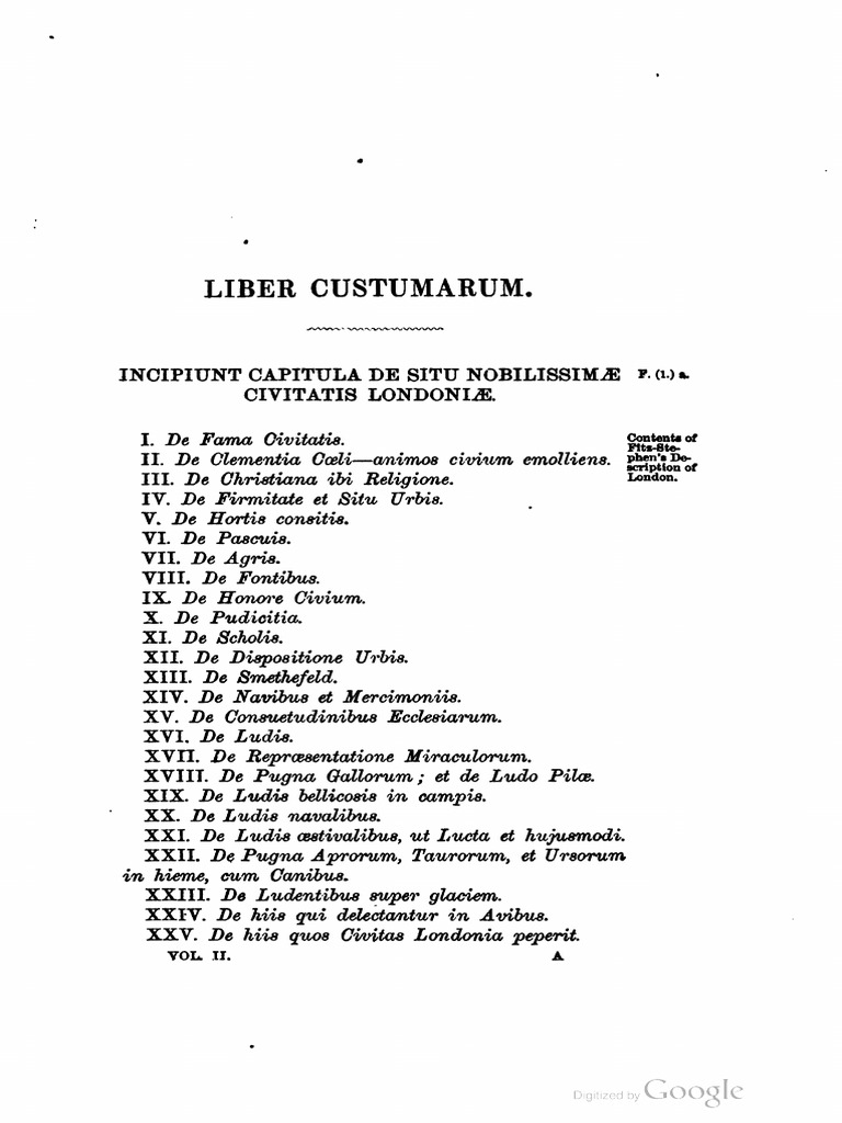 Description of London | PDF