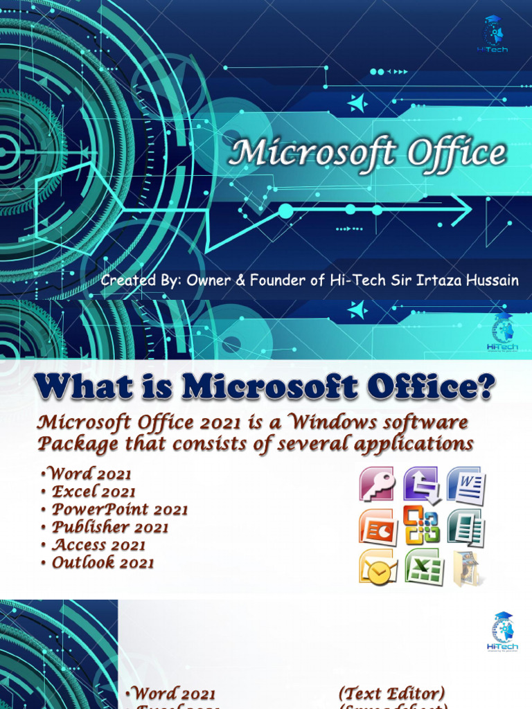 MS OFFICE Presentation | PDF | Microsoft Excel | Microsoft Word