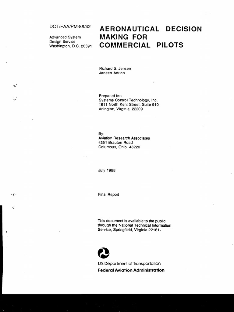 ADM For Commercial Pilots | PDF | Motivation | Motivational