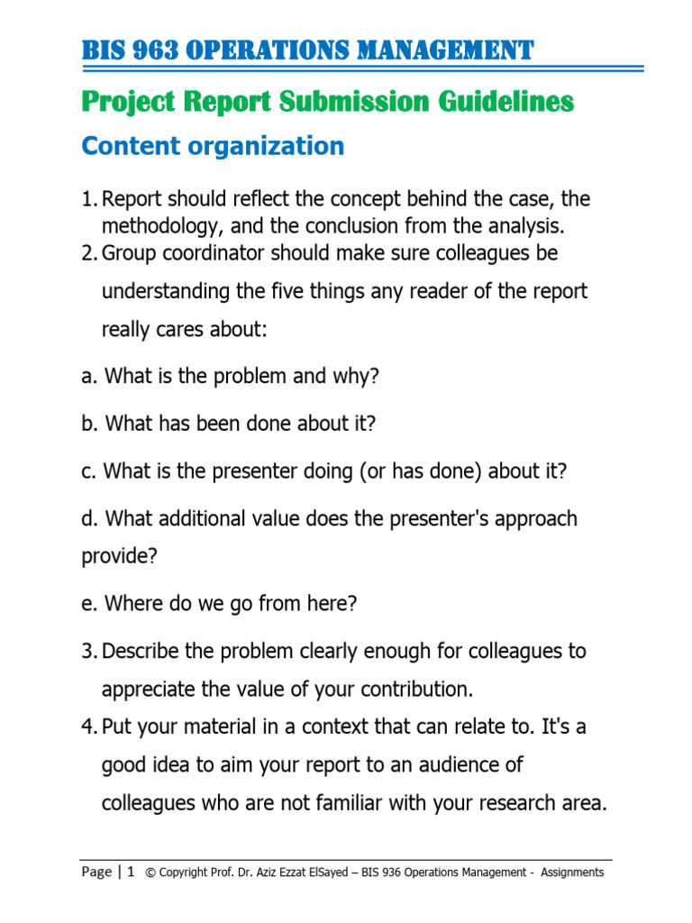 Project Report Submission Guidelines | PDF | Microsoft Power Point ...
