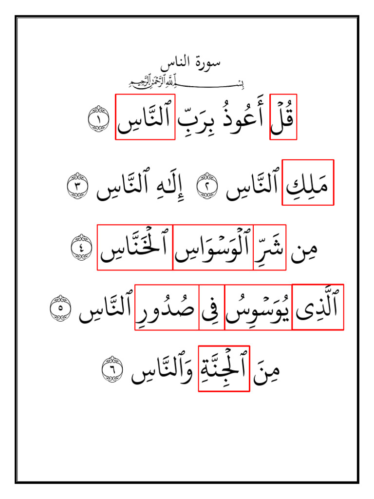 Surah An Nas | PDF