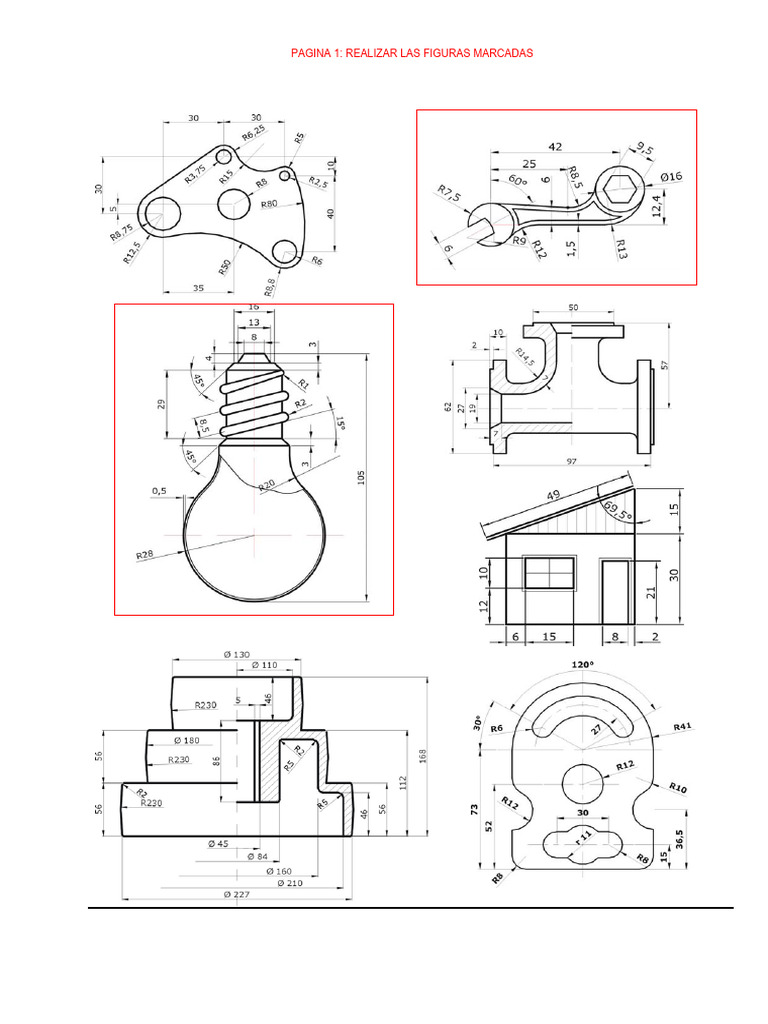 Practica Guiada Piezas - Isometricos | PDF