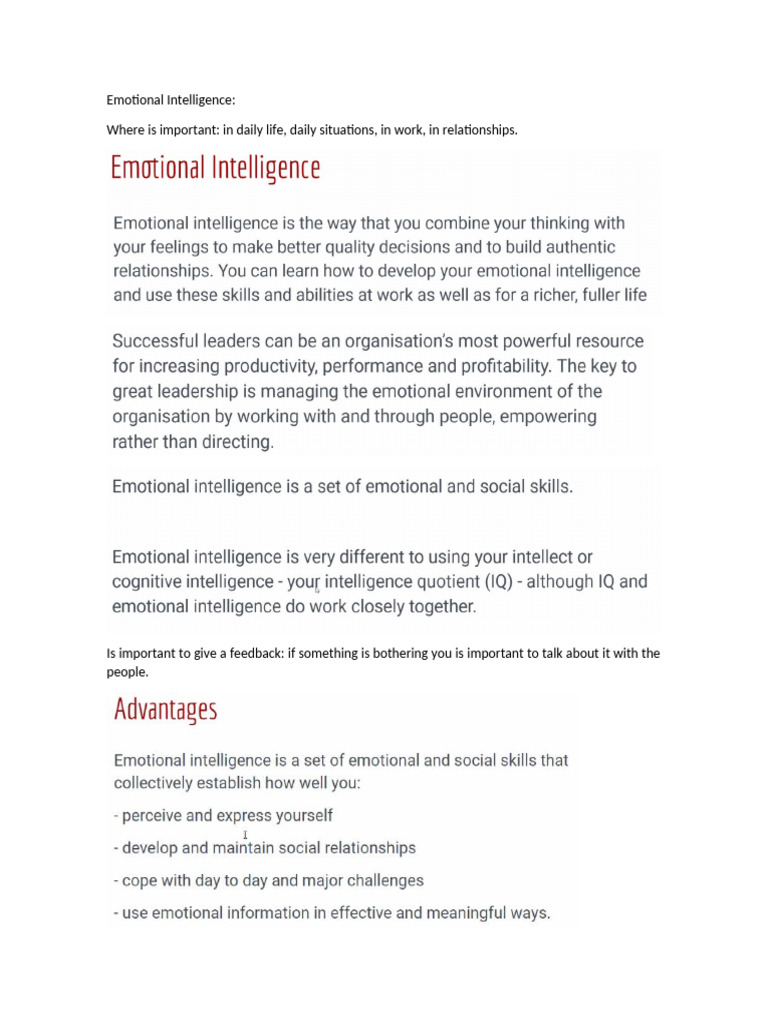 Emotional Intelligence | PDF