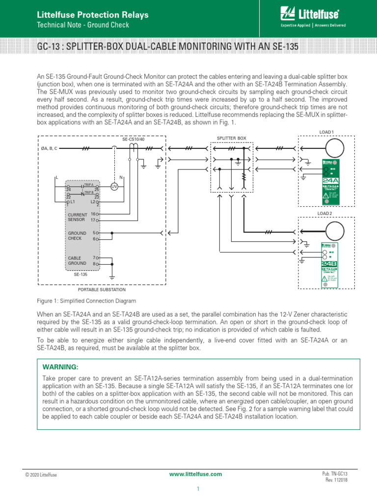 SE-135 Ground Check for Splitter Boxes | PDF | Electric Power ...