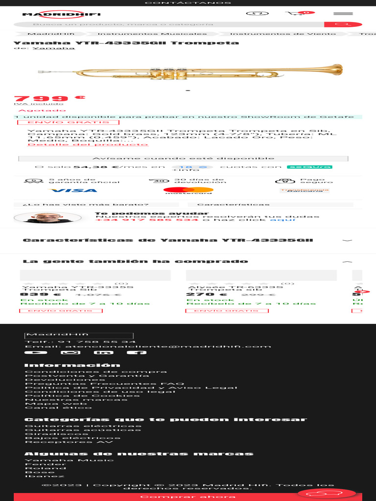Yamaha Ytr 43335gii | PDF | Instrumentos musicales celtas | Producción musical