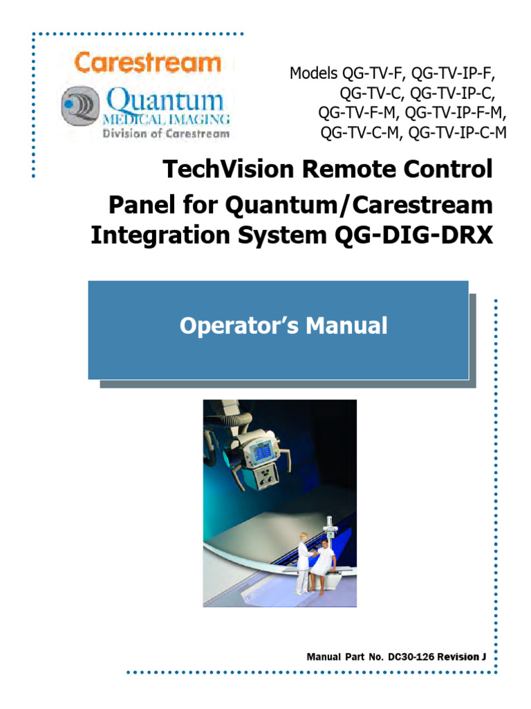 DC30-126 TechVision Carestream Integration Operator Manual - J | PDF | High Frequency | Hertz