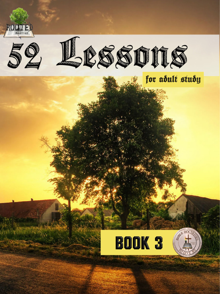 52 Lessons Adult Study Book 3 | PDF | Justification (Theology) | Salvation