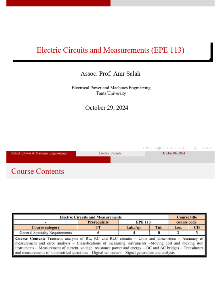 Circuits&Measurement Lec4 | PDF