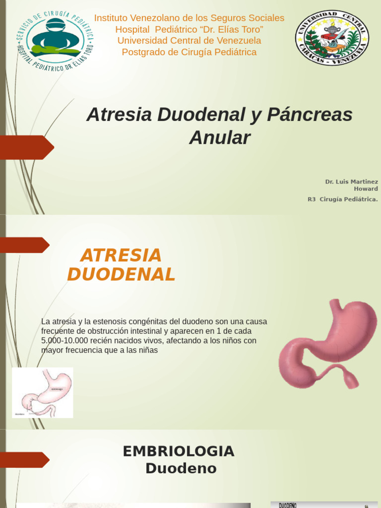 Atresia Duodenal Final | PDF | Especialidades Medicas | Gastroenterología