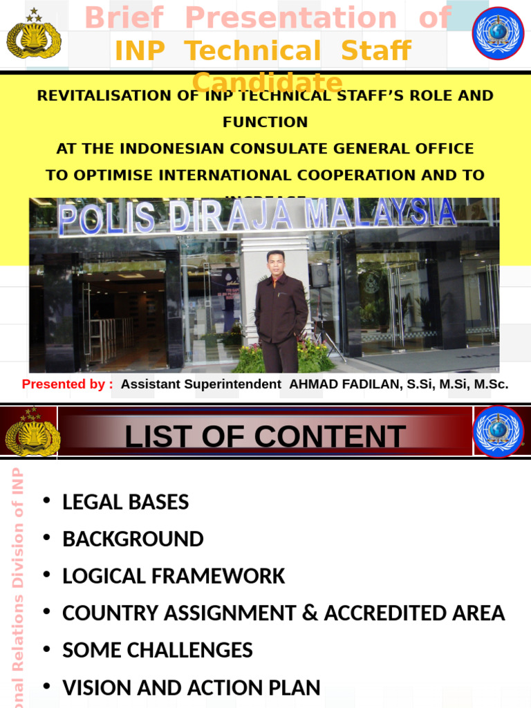 Presentation of AHMAD FADILAN (Candidate of INP Technical Staff) | PDF ...