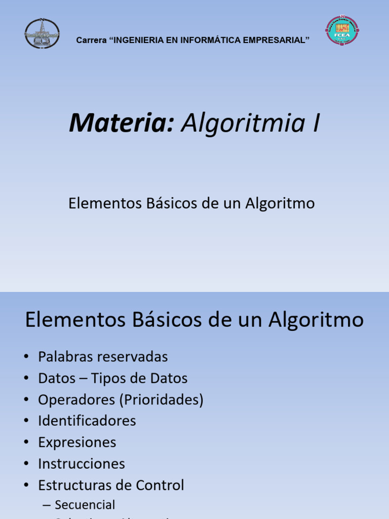 Instrucciones y Estructuras | PDF | Algoritmos | Variable (informática)