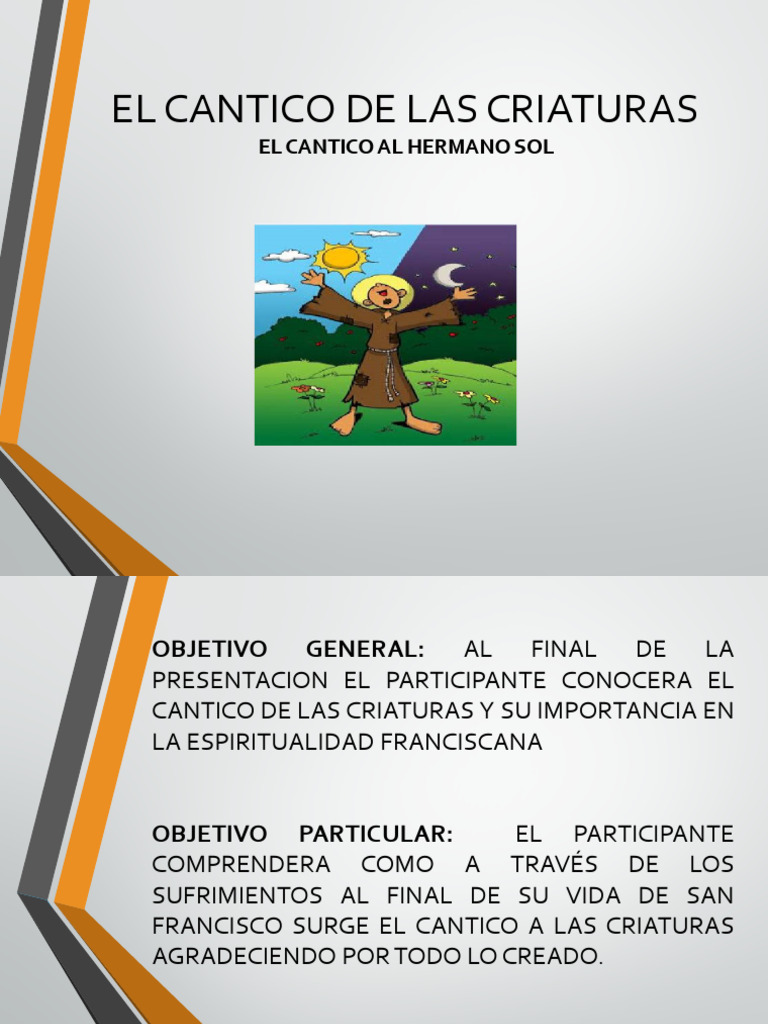 El Cantico de Las Criaturas VF | PDF | Francisco de Asís