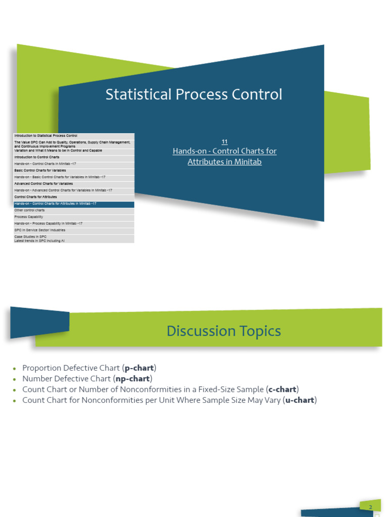 SPC & Control Charts in Minitab | PDF