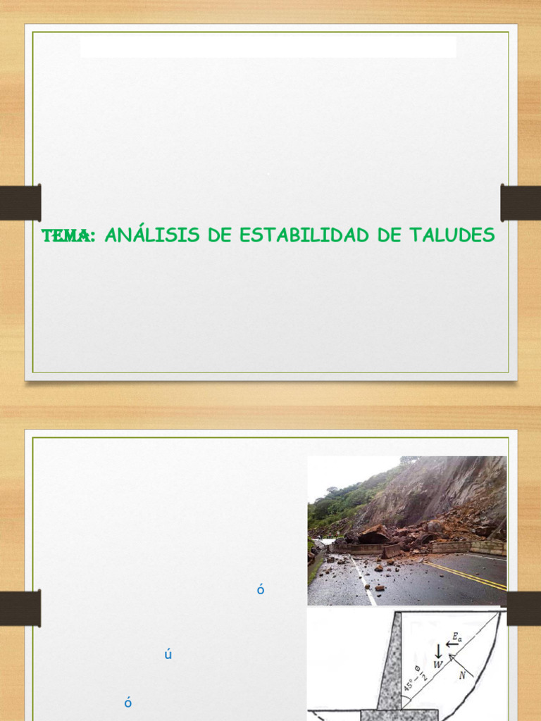 Análisis de Estabilidad de Taludes | PDF | Ingeniería mecánica | Física ...