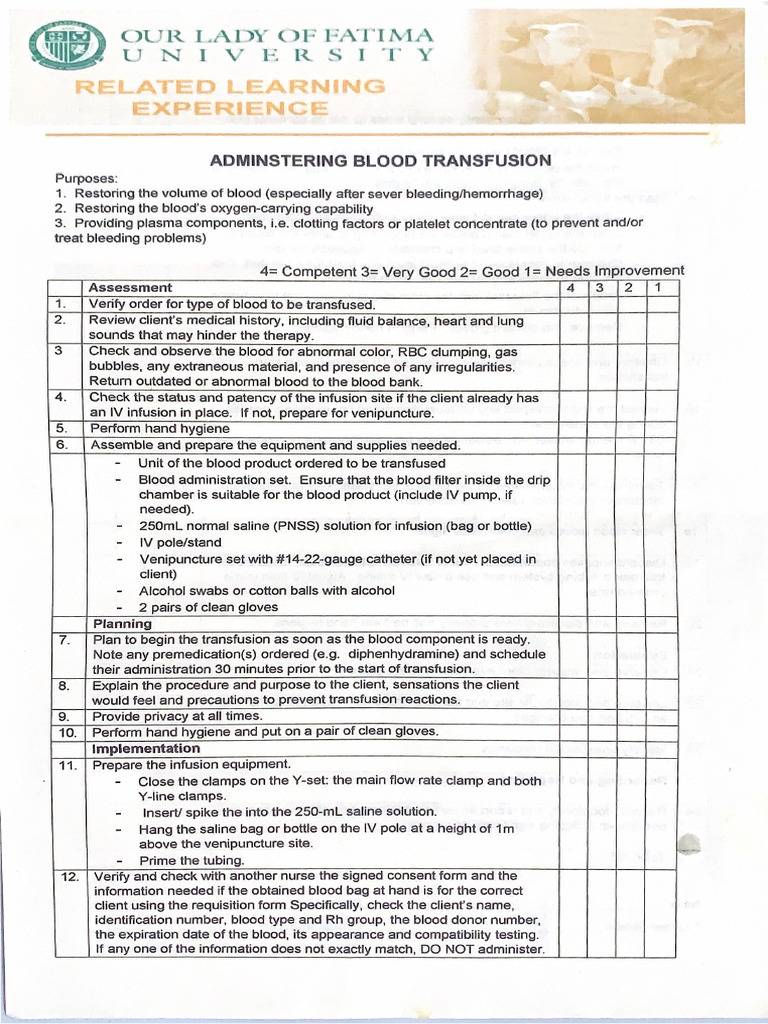 Blood Transfusion | PDF