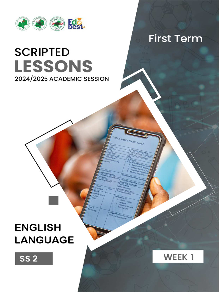 English Language Ss 2 1st Term Week 1 | PDF | Human Body | Essays