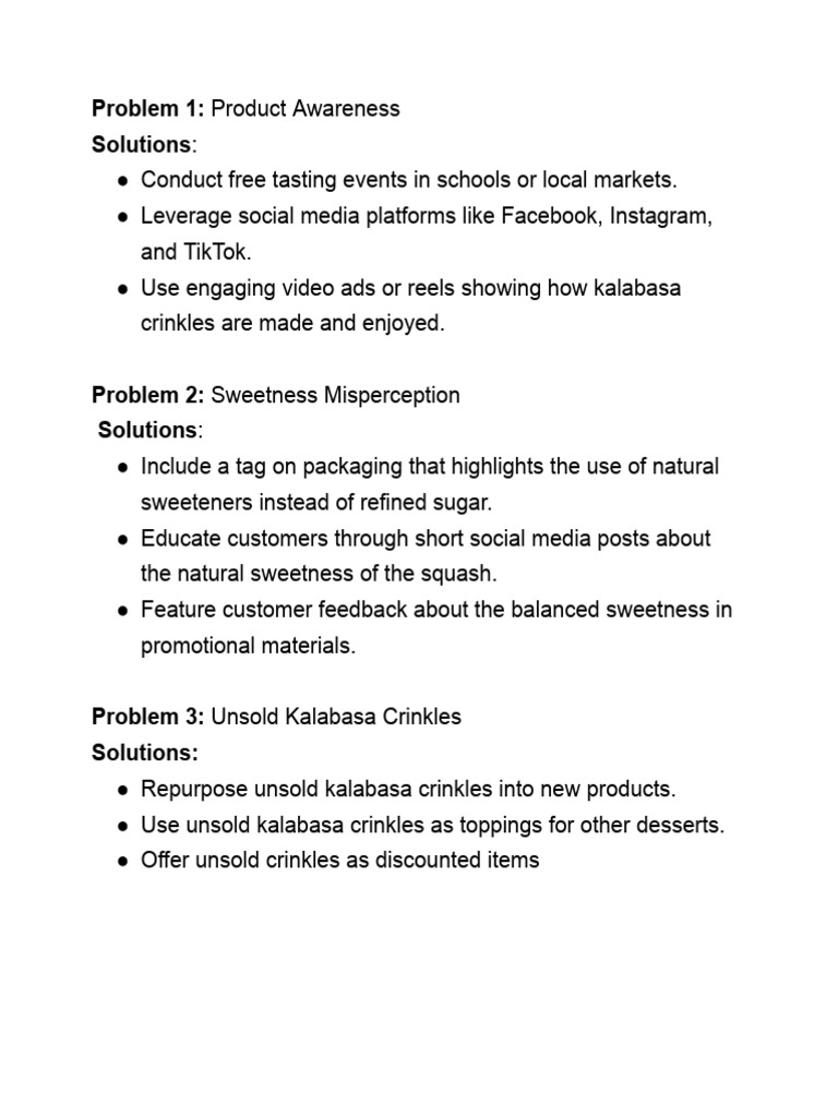 Problem And Solution 1 Pdf