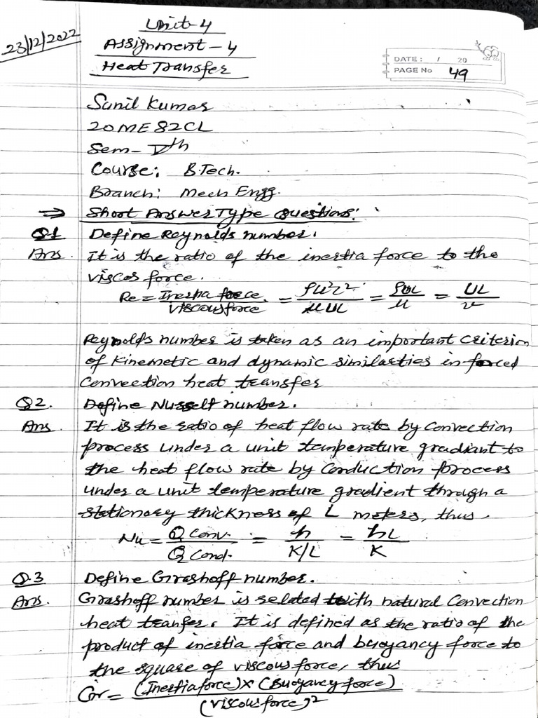Assignment 4 Heat Transfer | PDF