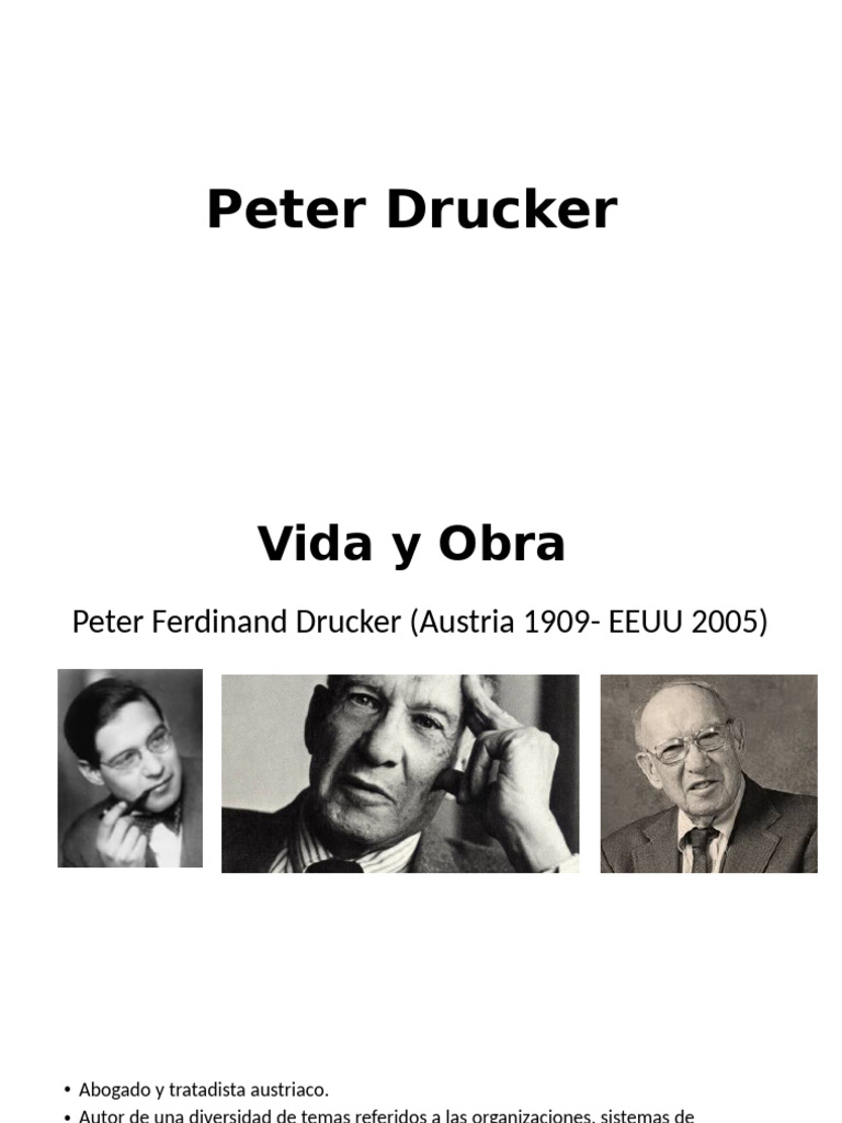 Vida y enseñanzas de Peter Drucker | PDF | Business | Cliente