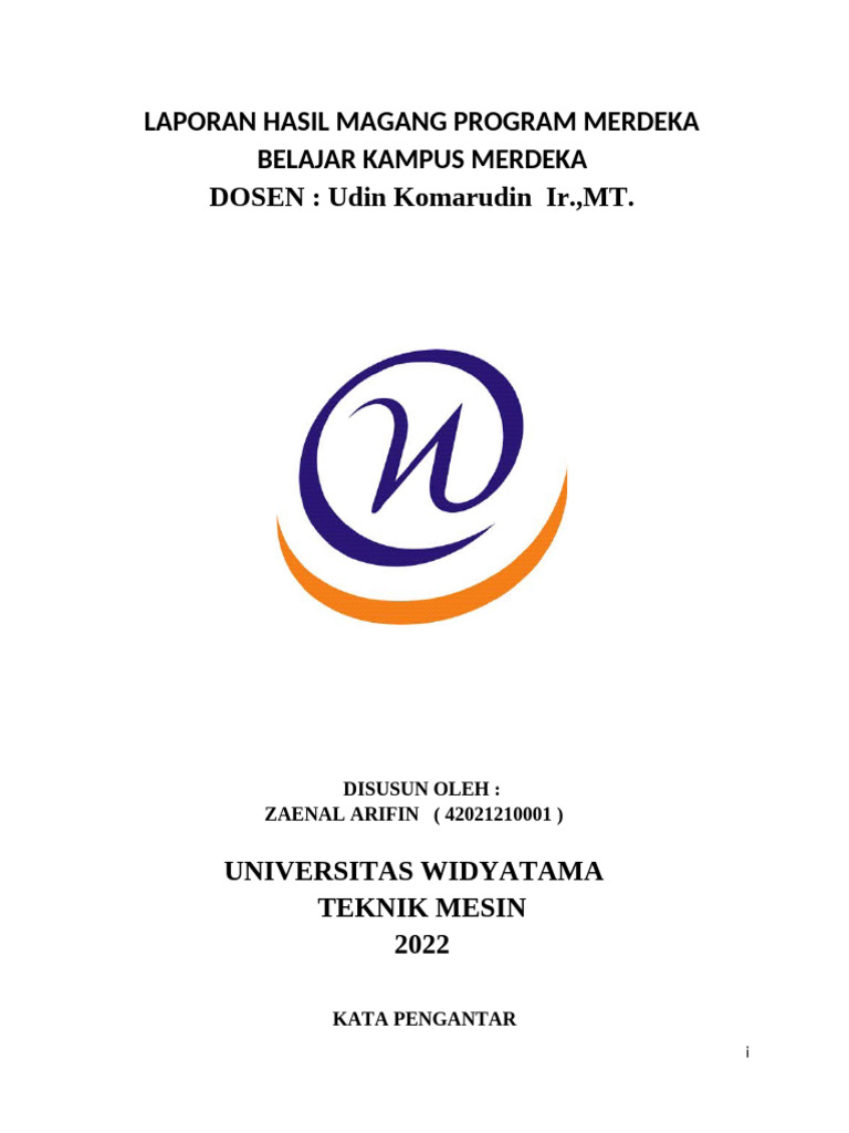 Laporan Hasil Magang Program Merdeka Belajar Kampus Merdeka | PDF
