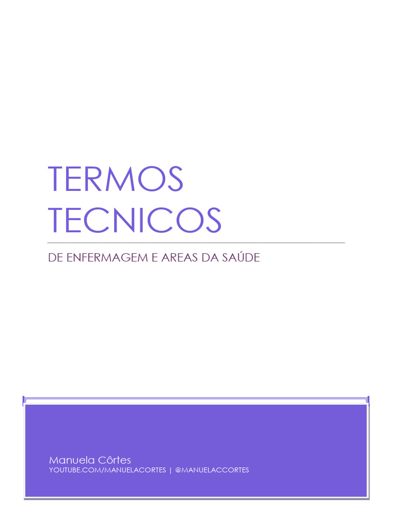 Termos Técnicos de Enfermagem | PDF | Músculo | Baço