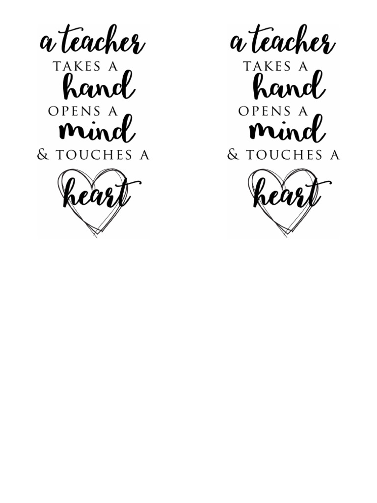 Teacher Appreciation Printable | PDF