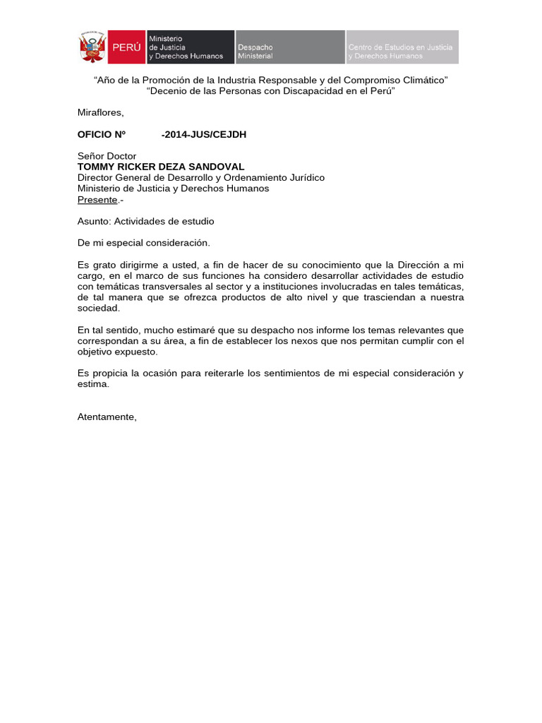 Oficio Estudio 2 | PDF