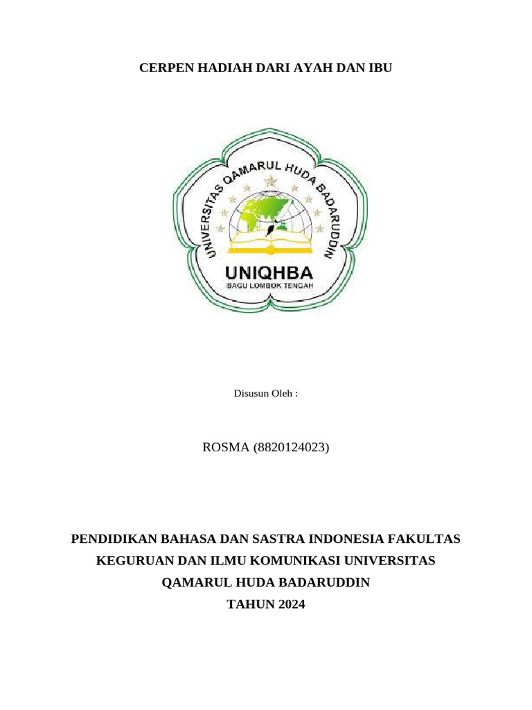 Cerpen Hadiah Dari Ayah Dan Ibu | PDF