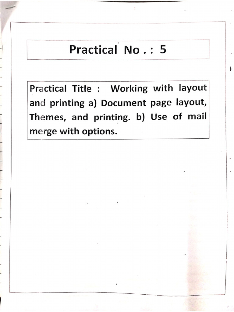 ICT Practicals | PDF