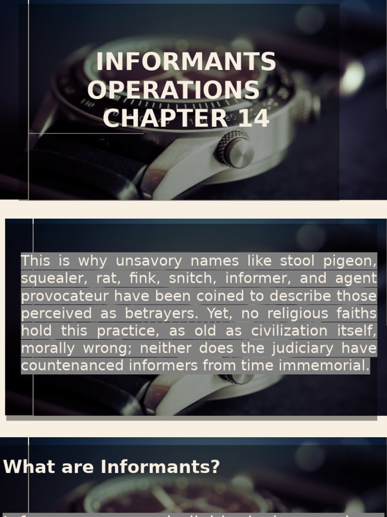 Informants Operations Lynmarc | PDF | Informant | Counterintelligence