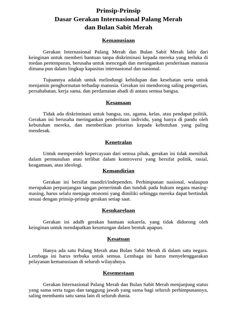 Teks 7 Prinsip Dasar PMR | PDF