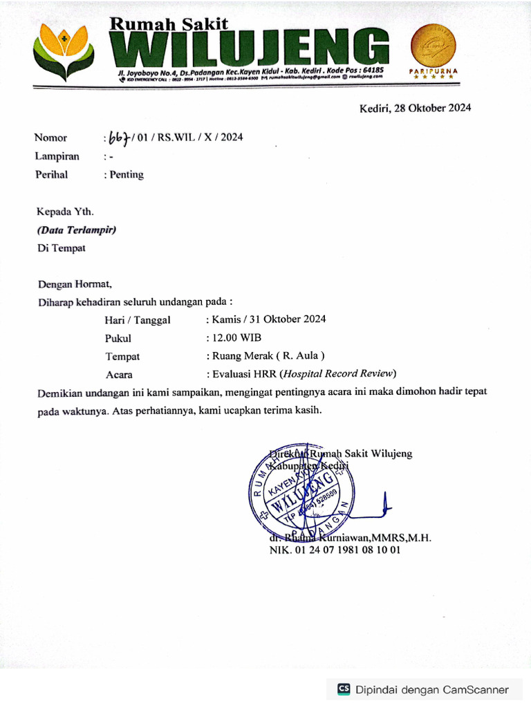 UNDANGAN HRR JJJNN | PDF