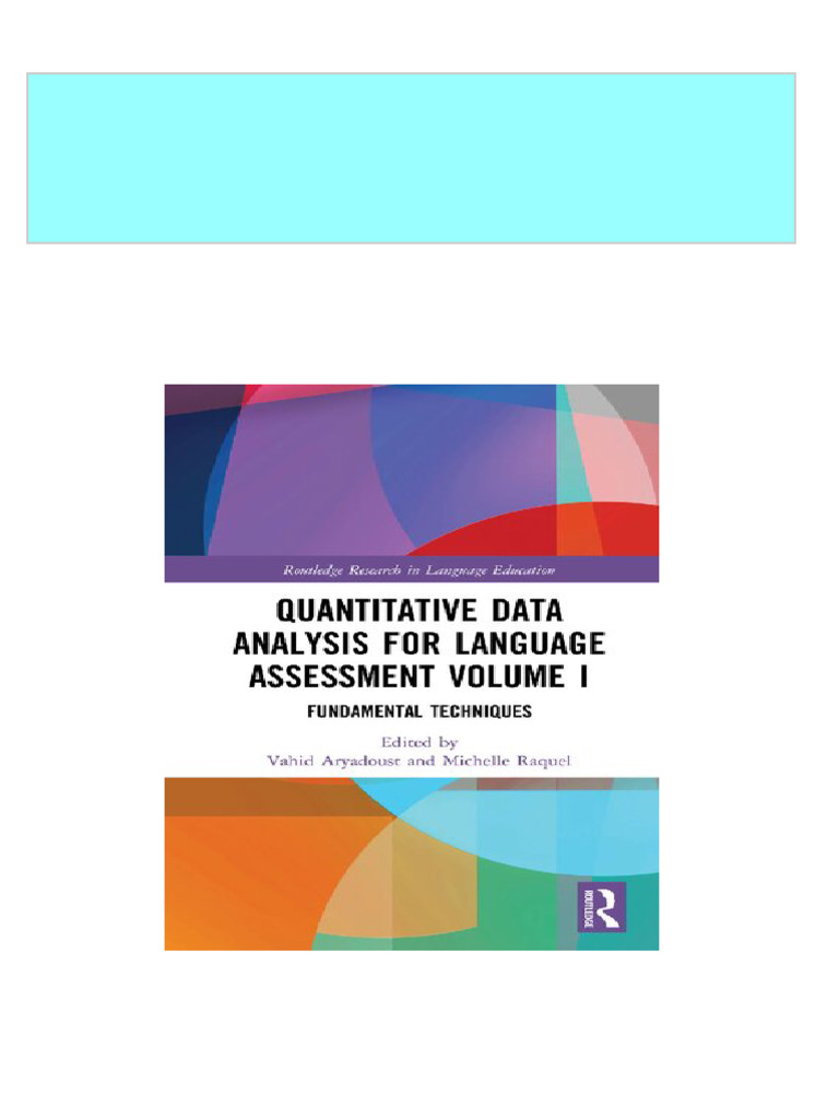 Instant Download Quantitative Data Analysis For Language Assessment
